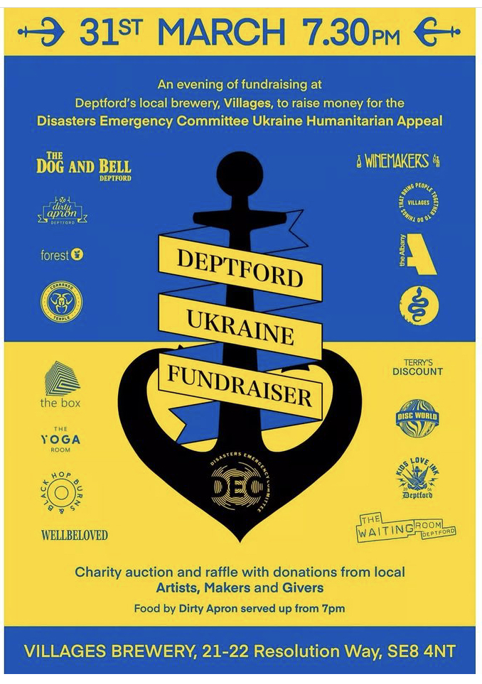 Deptford Ukraine Fundraiser - 31 March • CERAMICS STUDIO COOP, London